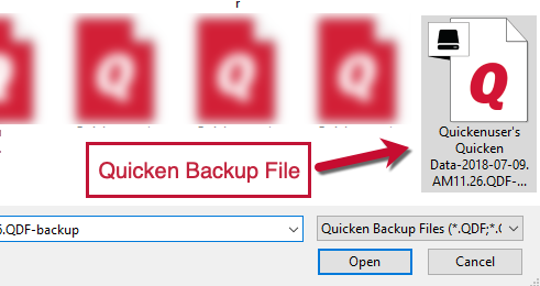 How do I restore backup files from Dropbox? | Quicken